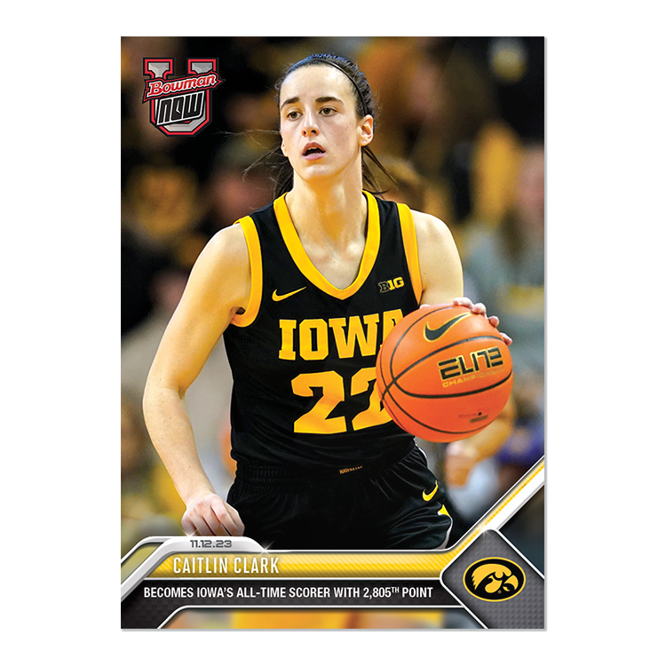 Caitlin Clark - 2023-24 Bowman U Now® Basketball Card: 4 - PR: 208 ...